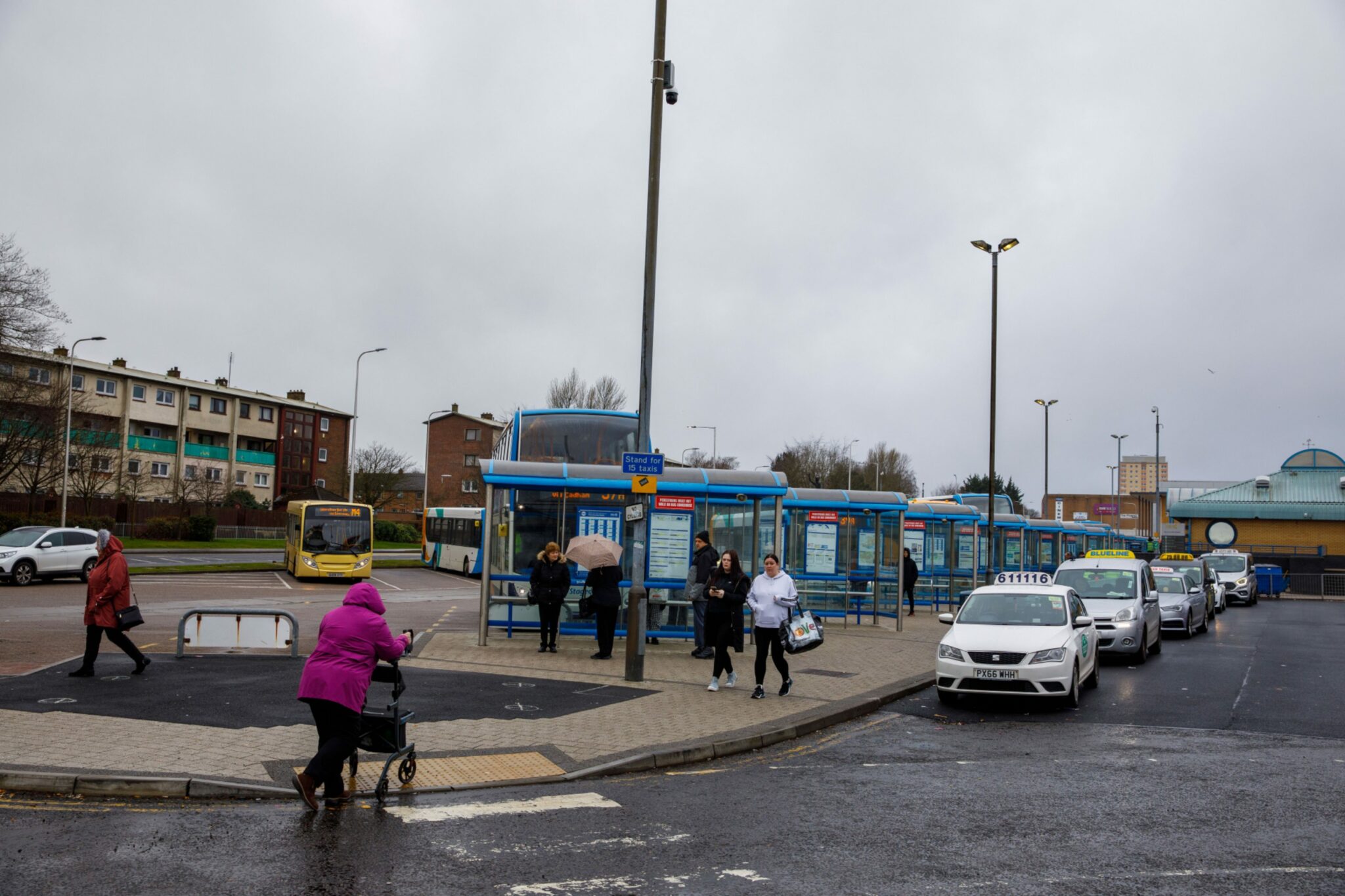 Crews tackle bus fire at Glenrothes bus station