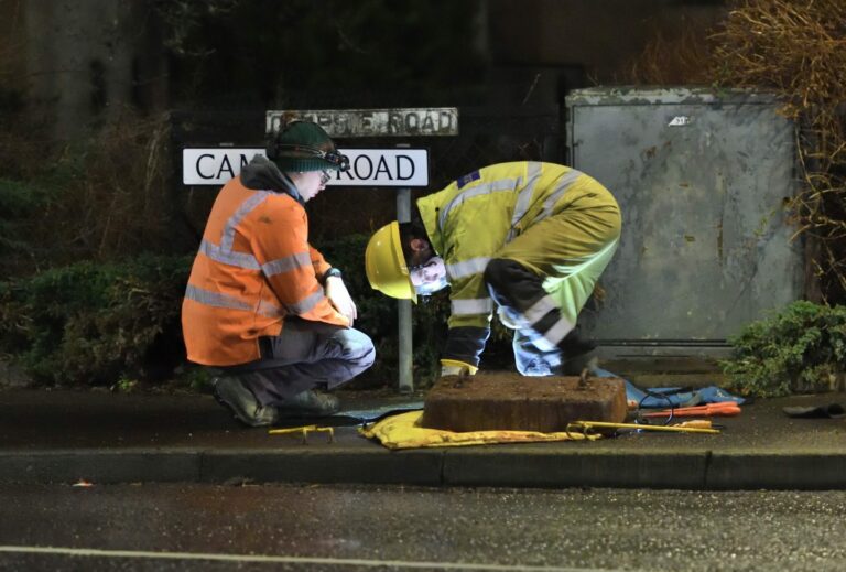 Power cut in Perth as smoke comes from manhole cover