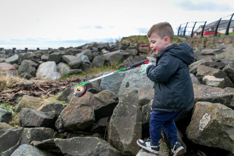 Primary pupils form litter-picking army for Great Angus Beach Clean