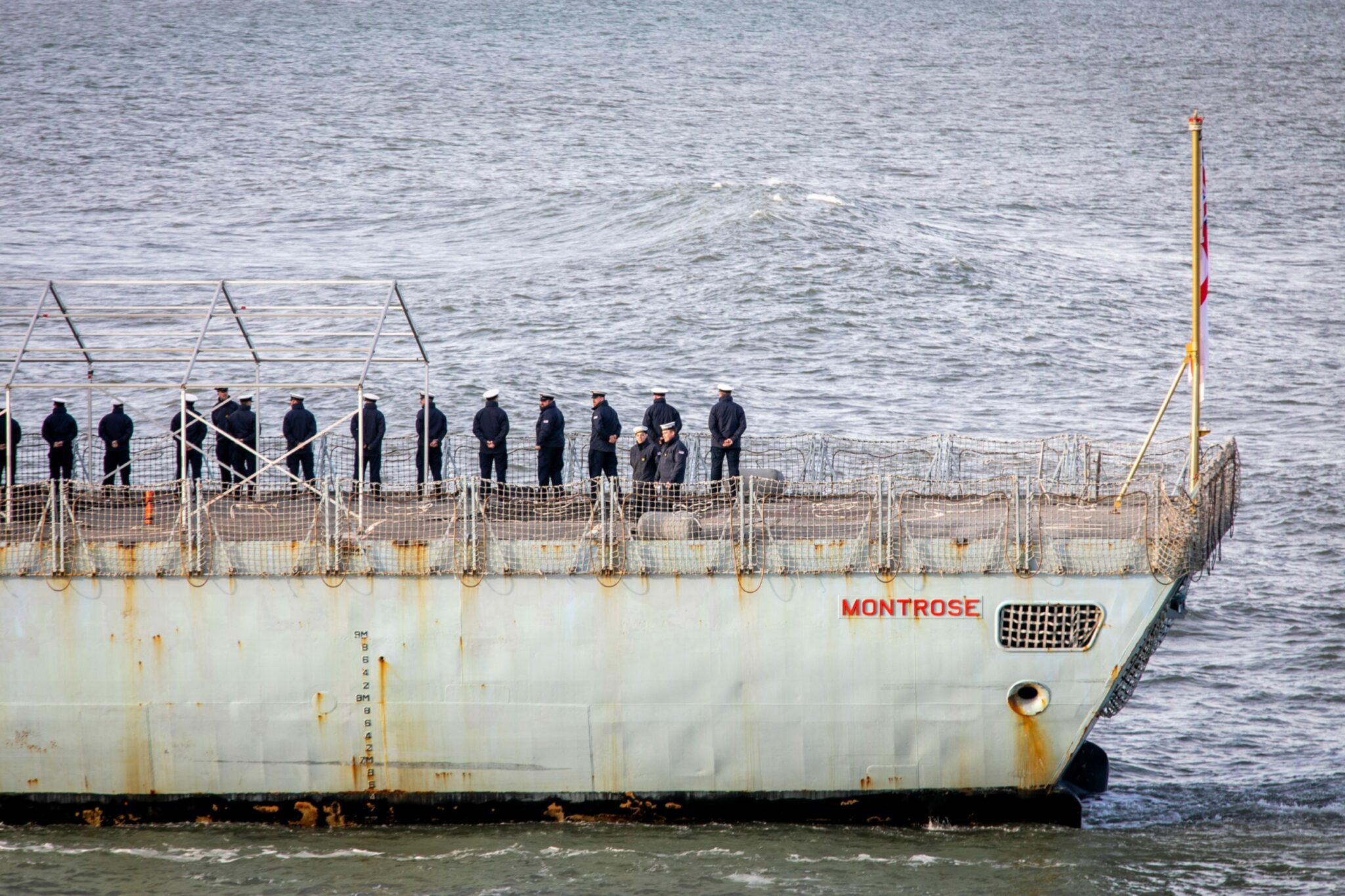 Pictures: HMS Montrose arrives in Angus town for final visit
