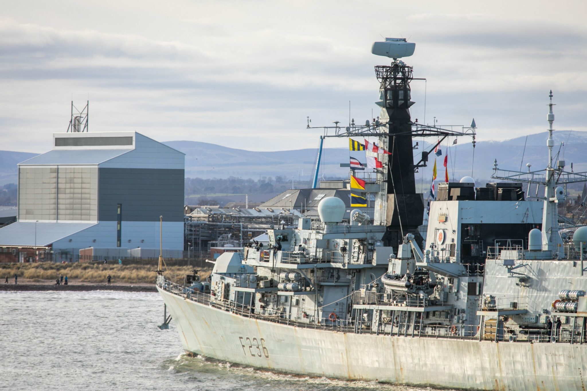 Pictures: HMS Montrose arrives in Angus town for final visit
