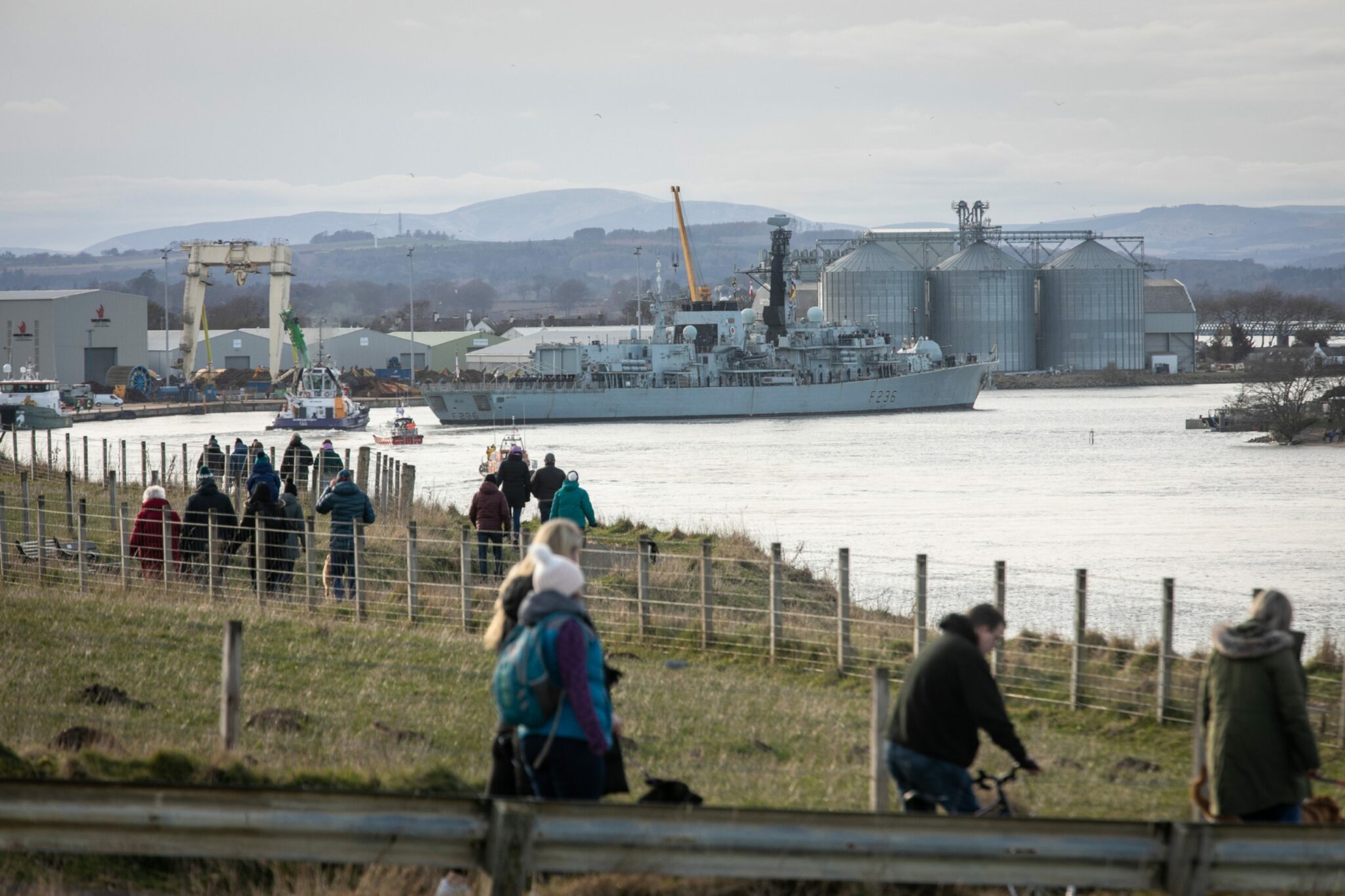 Pictures: HMS Montrose arrives in Angus town for final visit