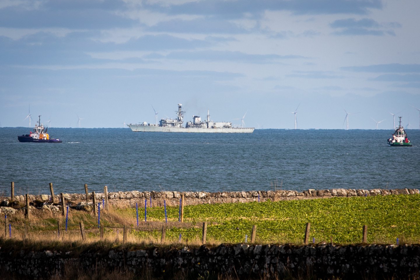 Pictures: HMS Montrose arrives in Angus town for final visit