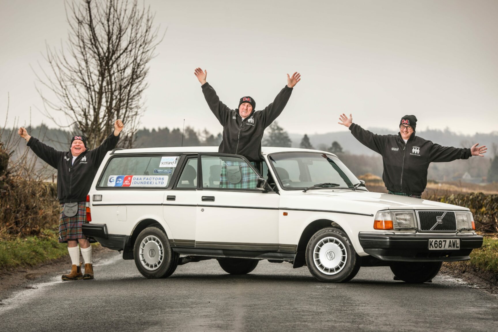 Angus lads heading to the Arctic in kilts and 30-year-old Volvo