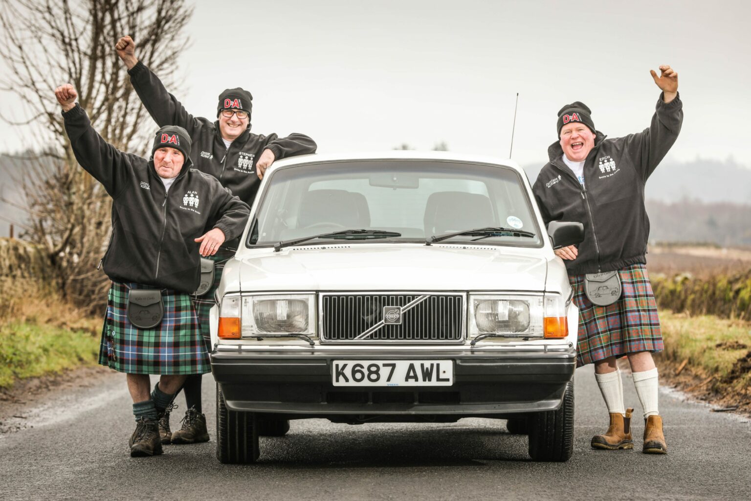 Angus lads heading to the Arctic in kilts and 30-year-old Volvo