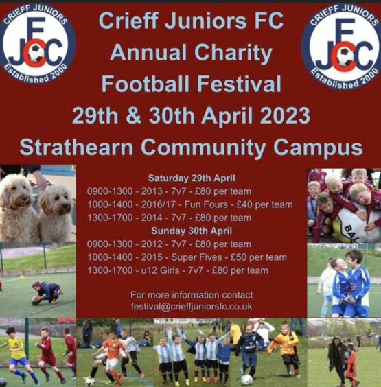 Crieff football festival to attract 3,000 people to Strathearn campus