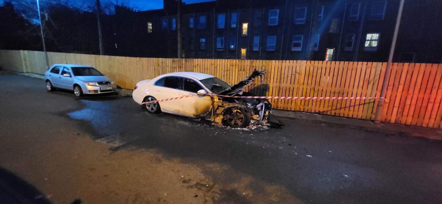 Residents hear 'explosions' after taxi torched in Dundee street - The ...