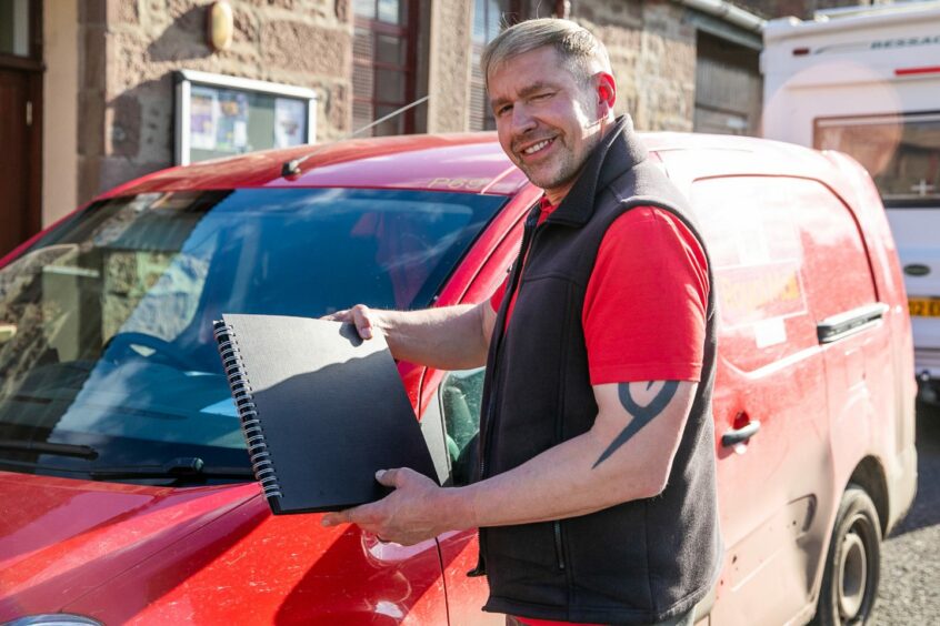 Angus village’s 200-card farewell for postman Harry - The Courier