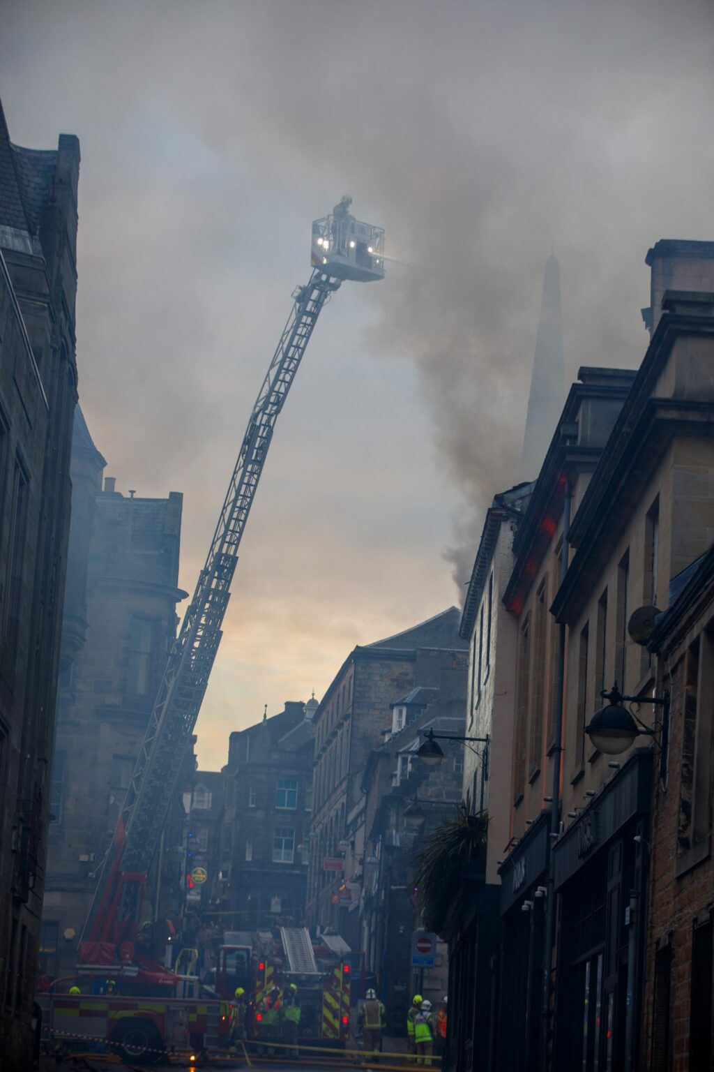 Firefighters tackle fire at Dunfermline restaurant Khushi's