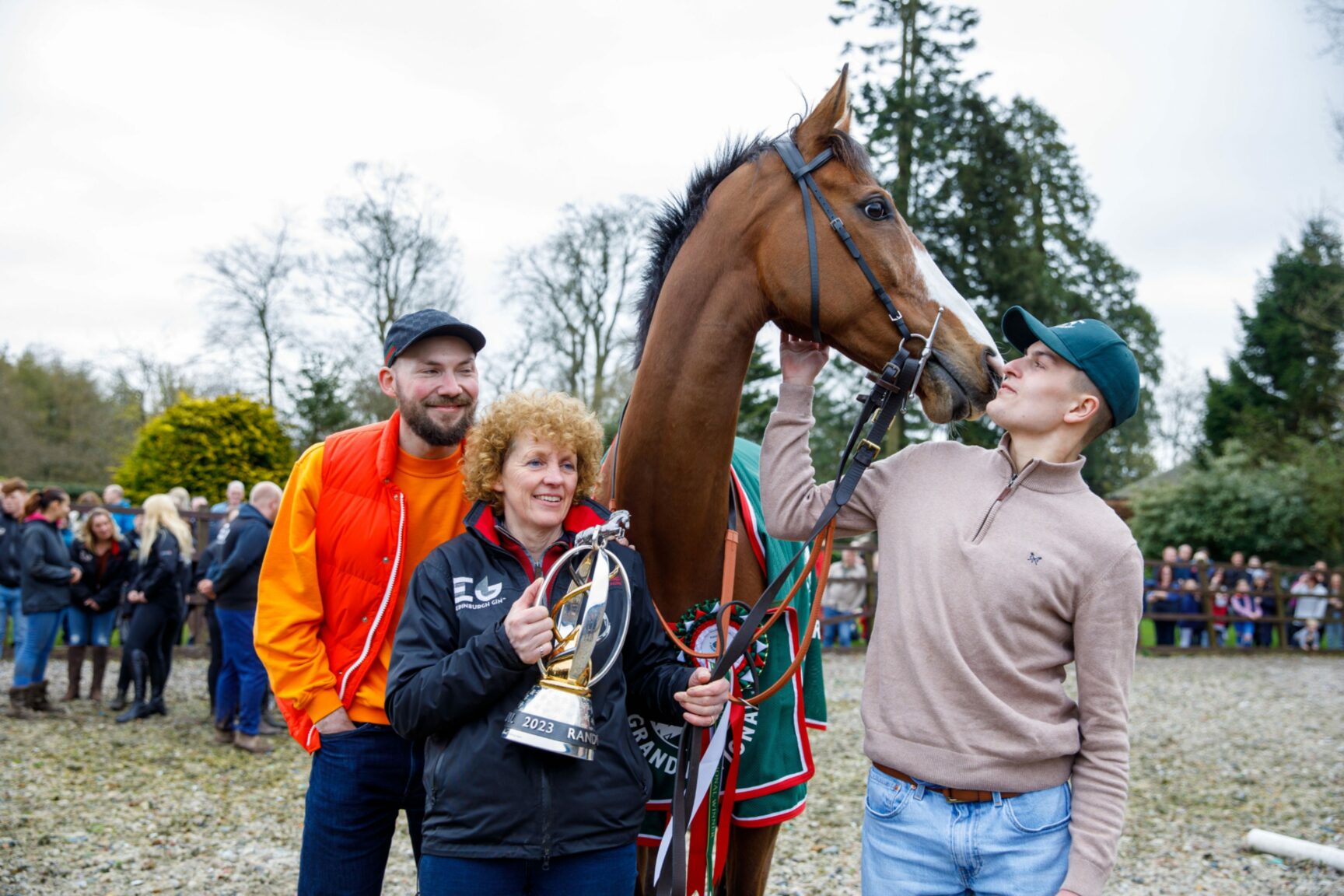 Pictures as Grand National winner Corach Rambler returns home