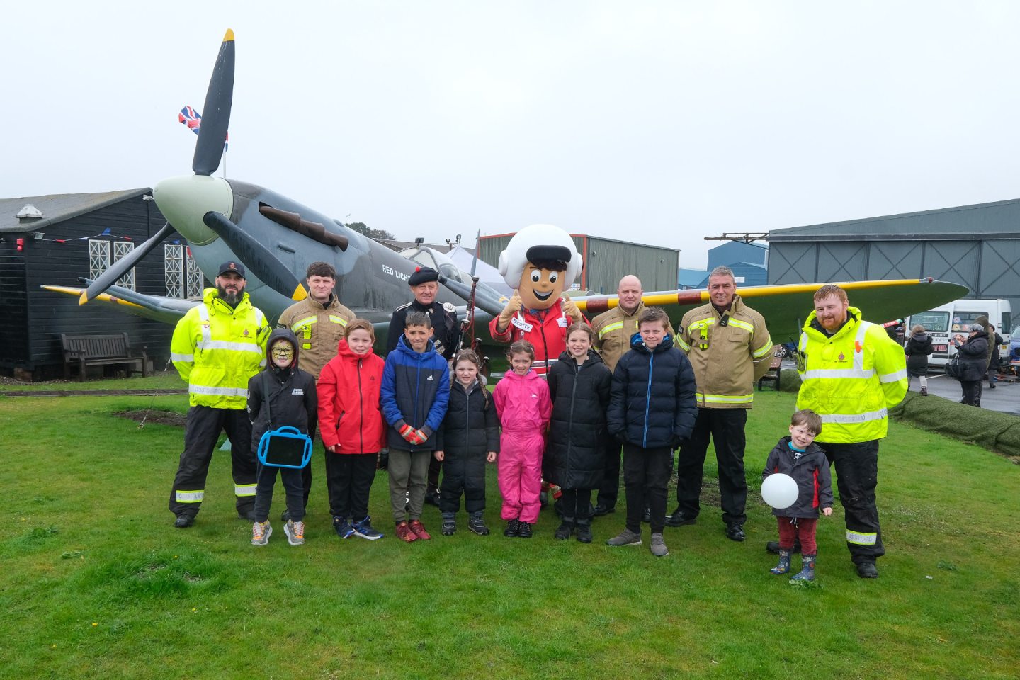 Angus weather fails to spoil Montrose air station coronation mood