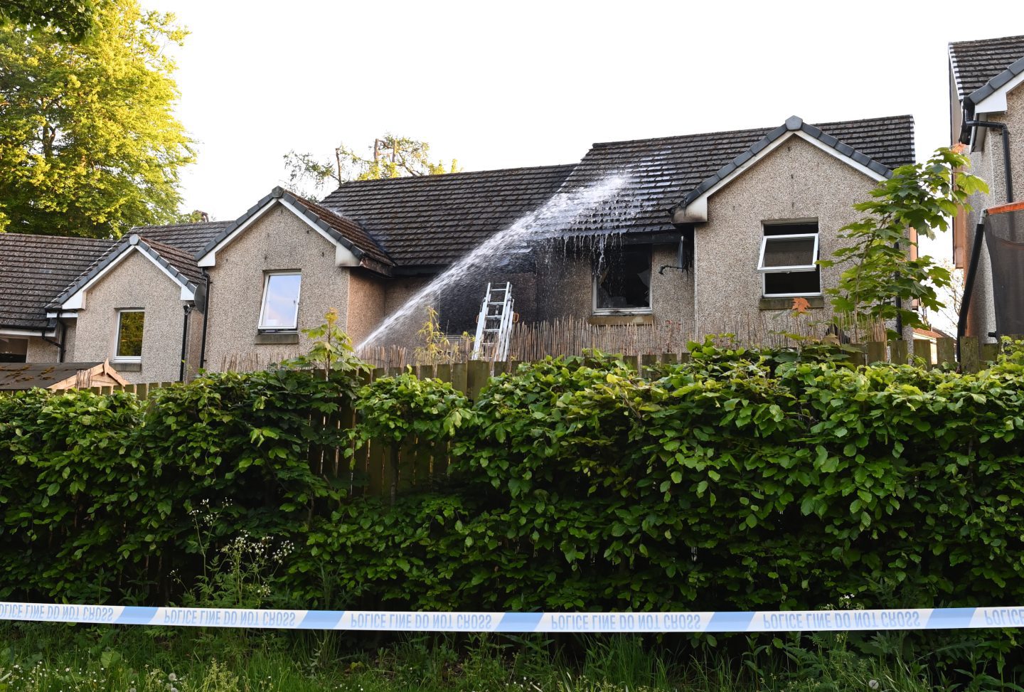 Three fire crews tackle dramatic blaze in Perth as road closed - The ...