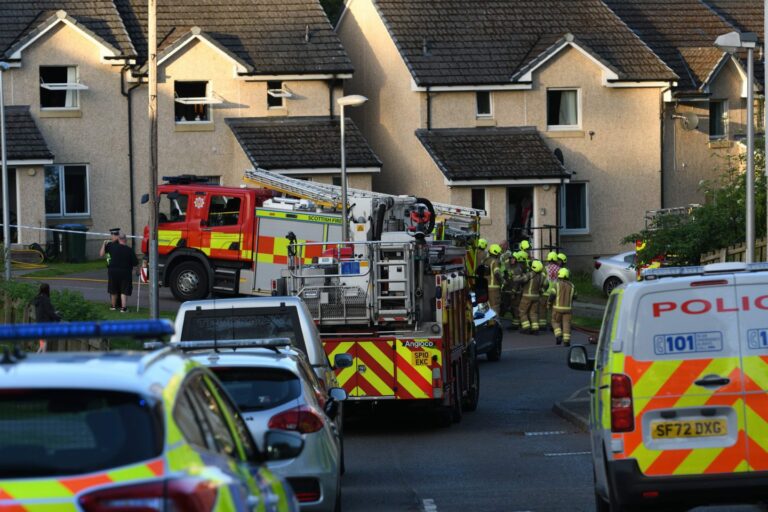 Three fire crews tackle dramatic blaze in Perth as road closed - The ...