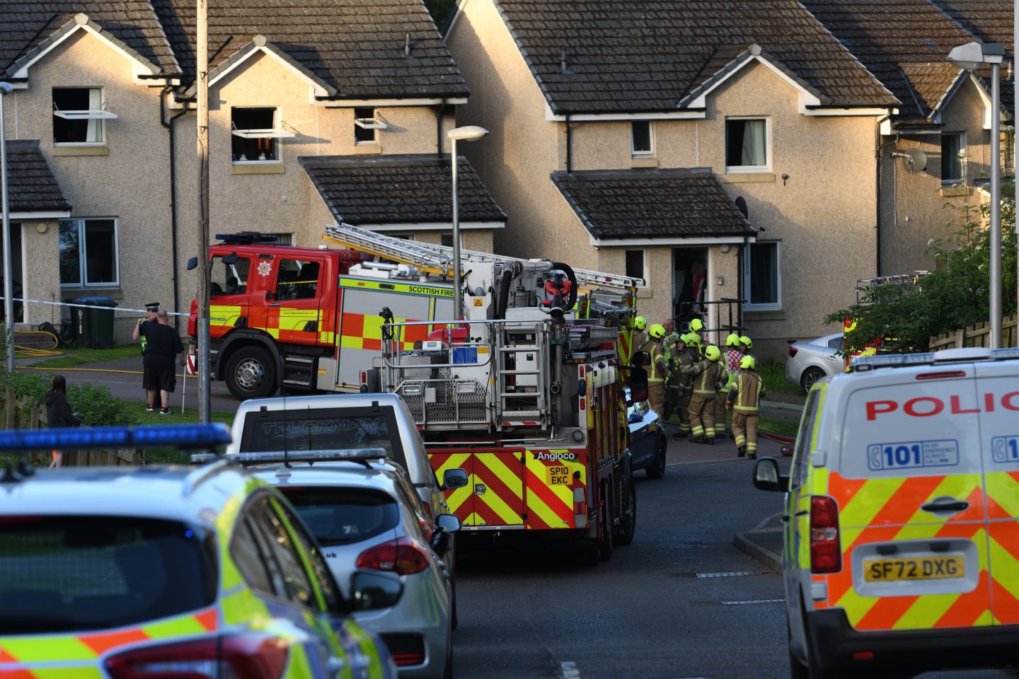 Three fire crews tackle dramatic blaze in Perth as road closed - The ...