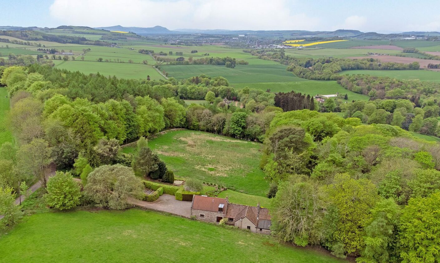 Upper Hillside: Fantastic Fife house surrounded by forest