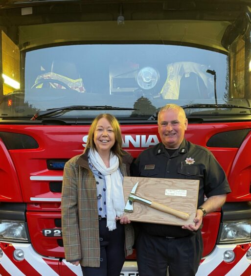 Comrie firefighter George Ferguson retires after 35 years