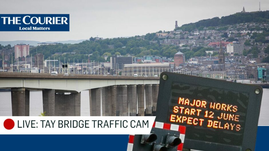Tay Road Bridge roadworks: Live traffic camera