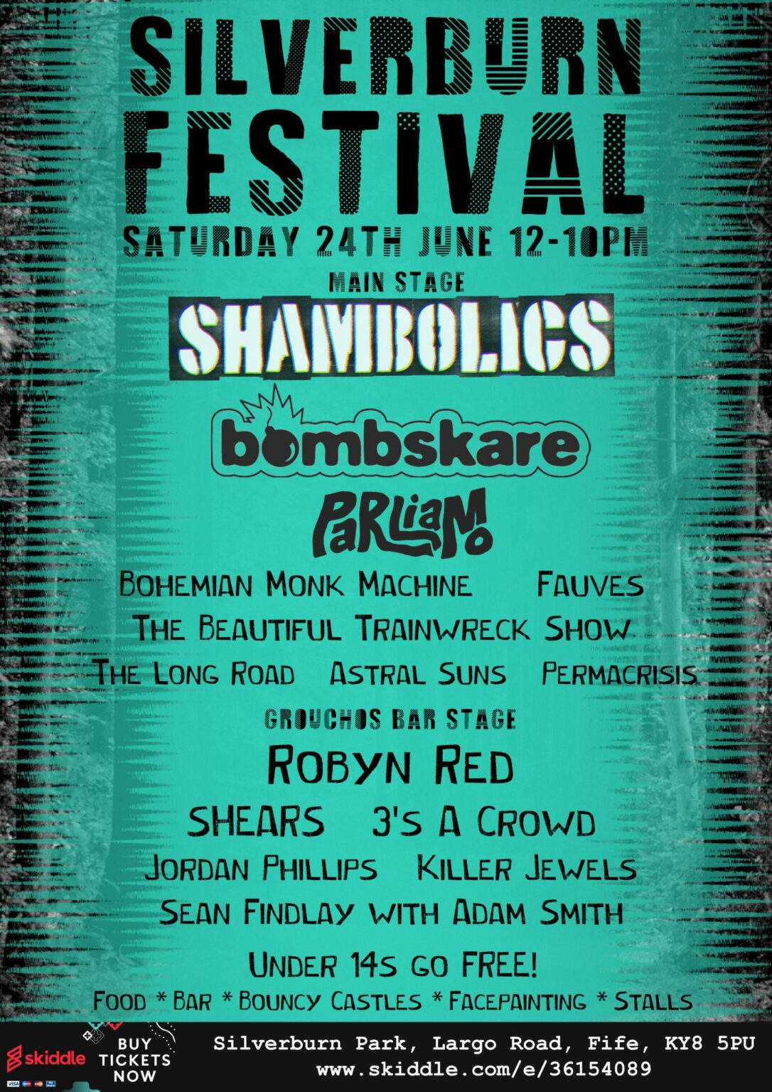 Silverburn Festival: Shambolics and Bombskare to head Fife event