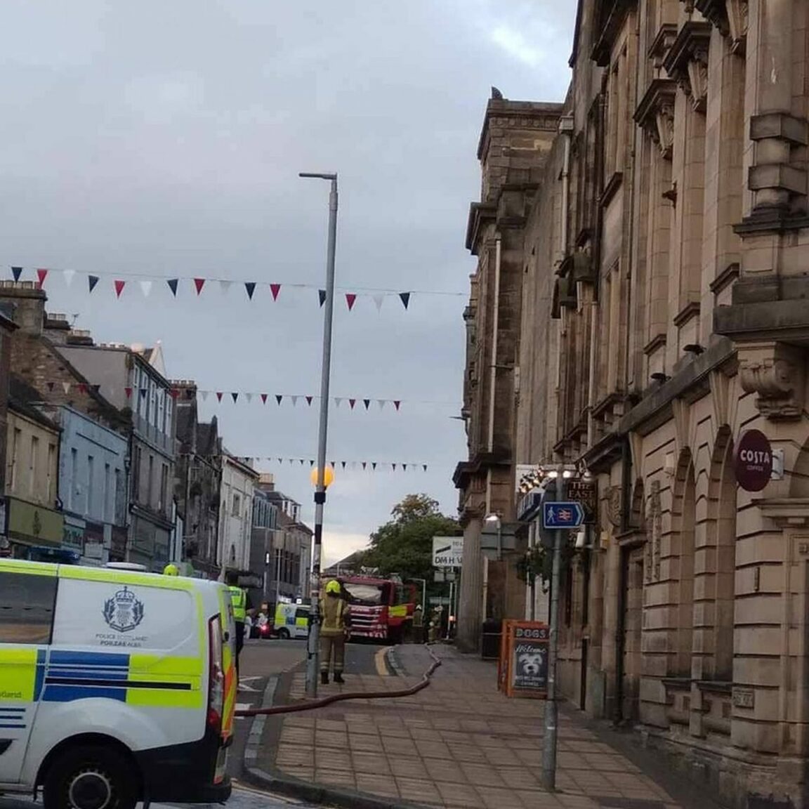 Crews battle fire for 9 hours at derelict building in Dunfermline