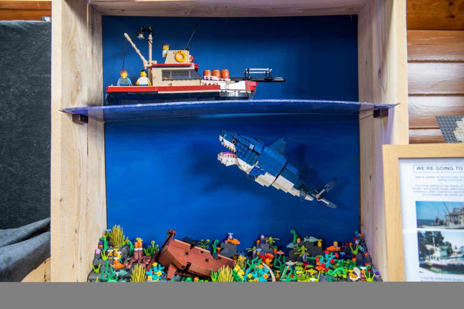 Exhibition of Lego Broughty Ferry landmarks at lifeboat station