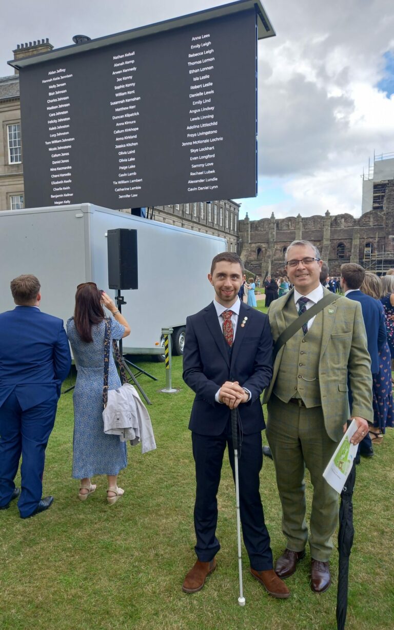 Blind Perthshire man receives Duke of Edinburgh gold award