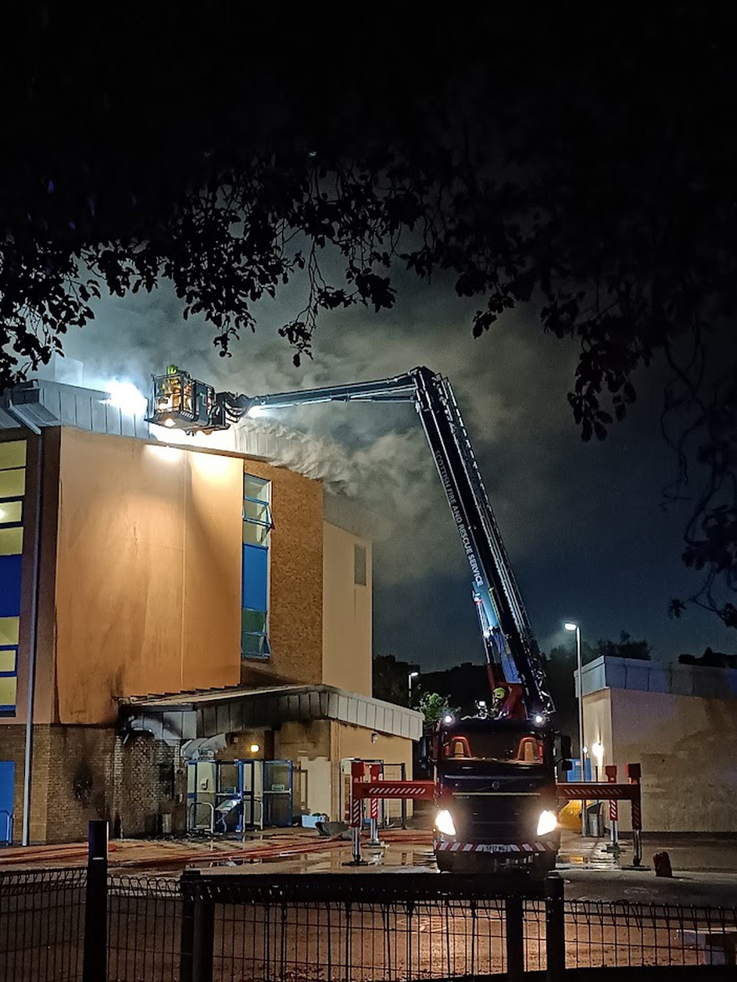 Fire crews battle overnight blaze at West End Campus in Dundee