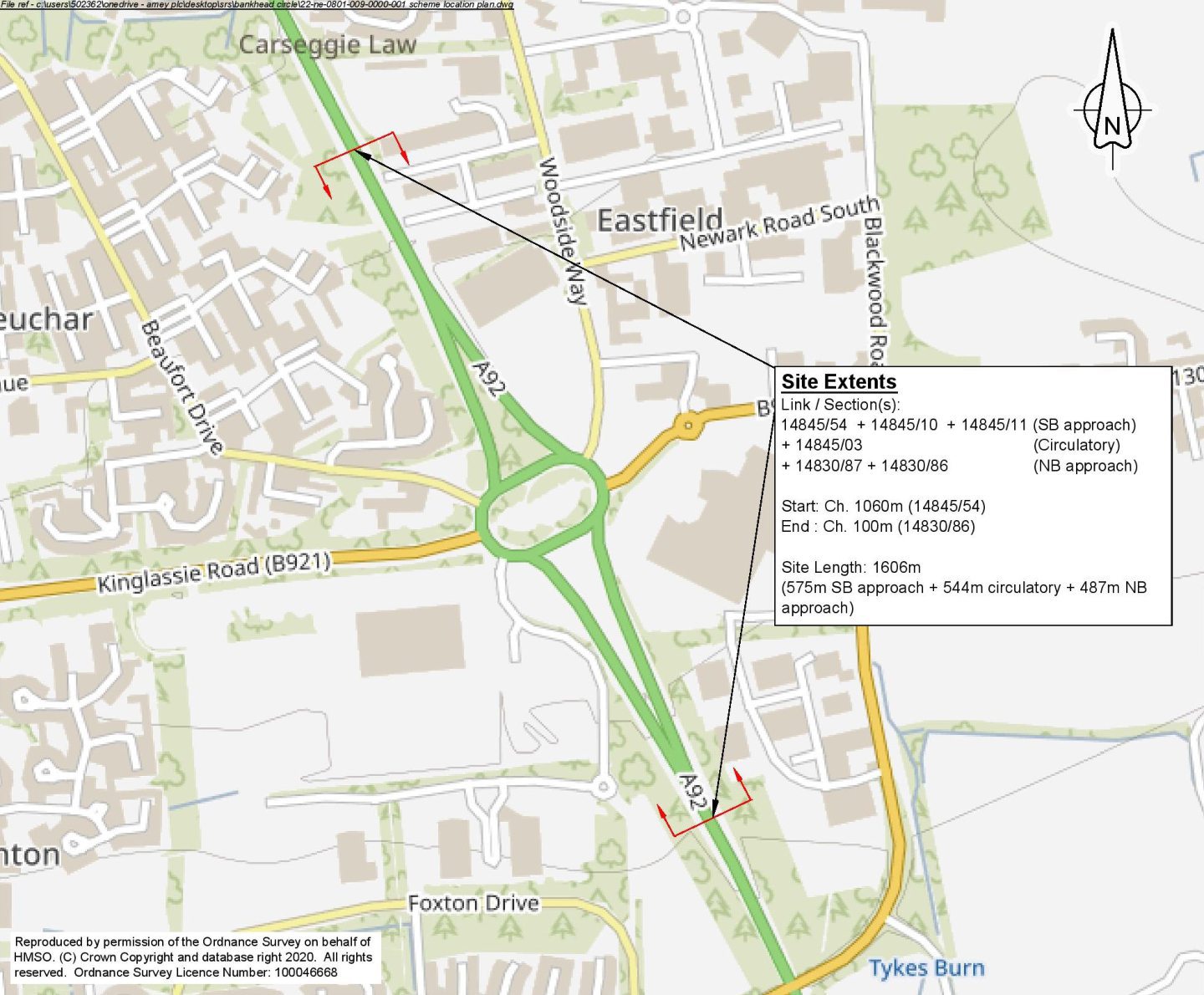 Month of roadworks at A92 Bankhead Roundabout in Glenrothes