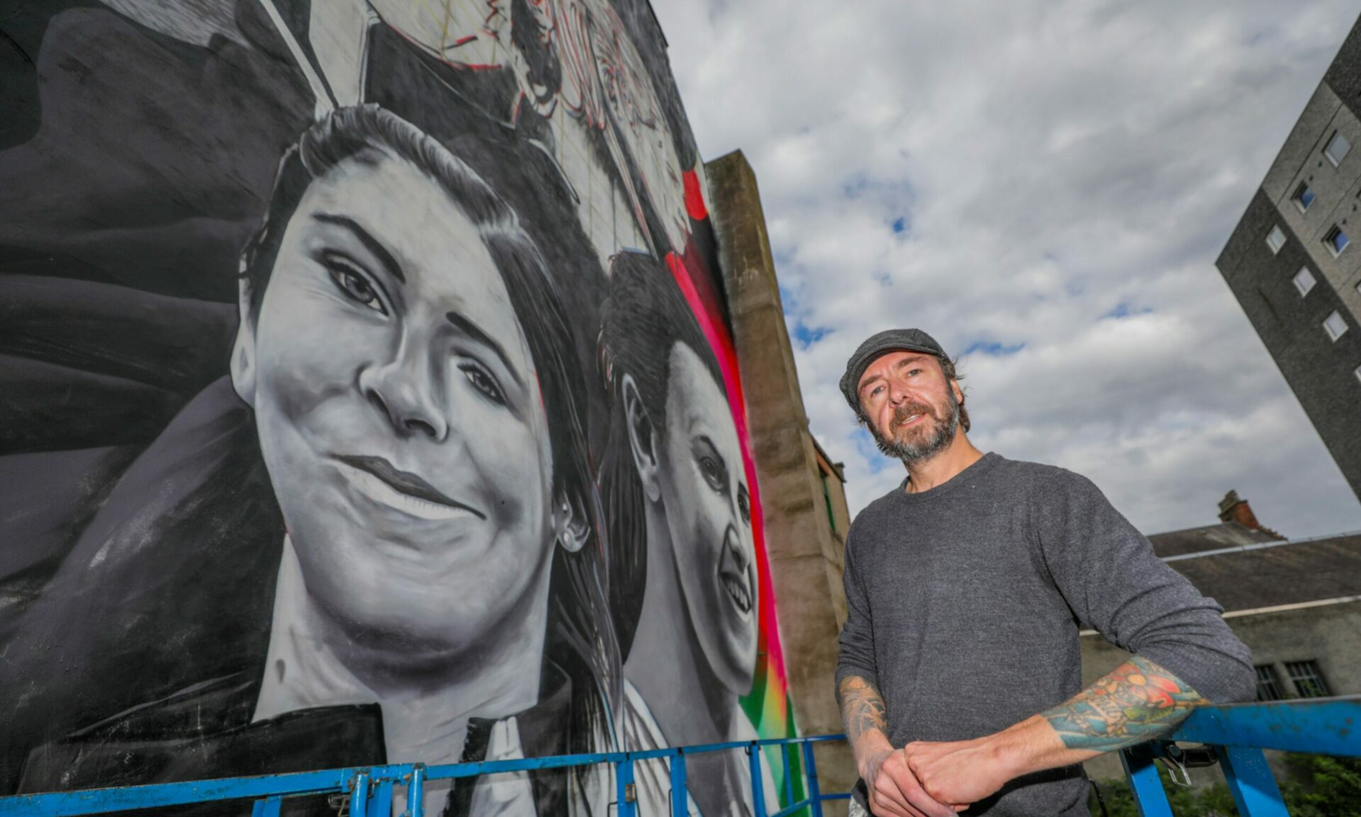Eve Muirhead features in city centre mural of four top Perth athletes