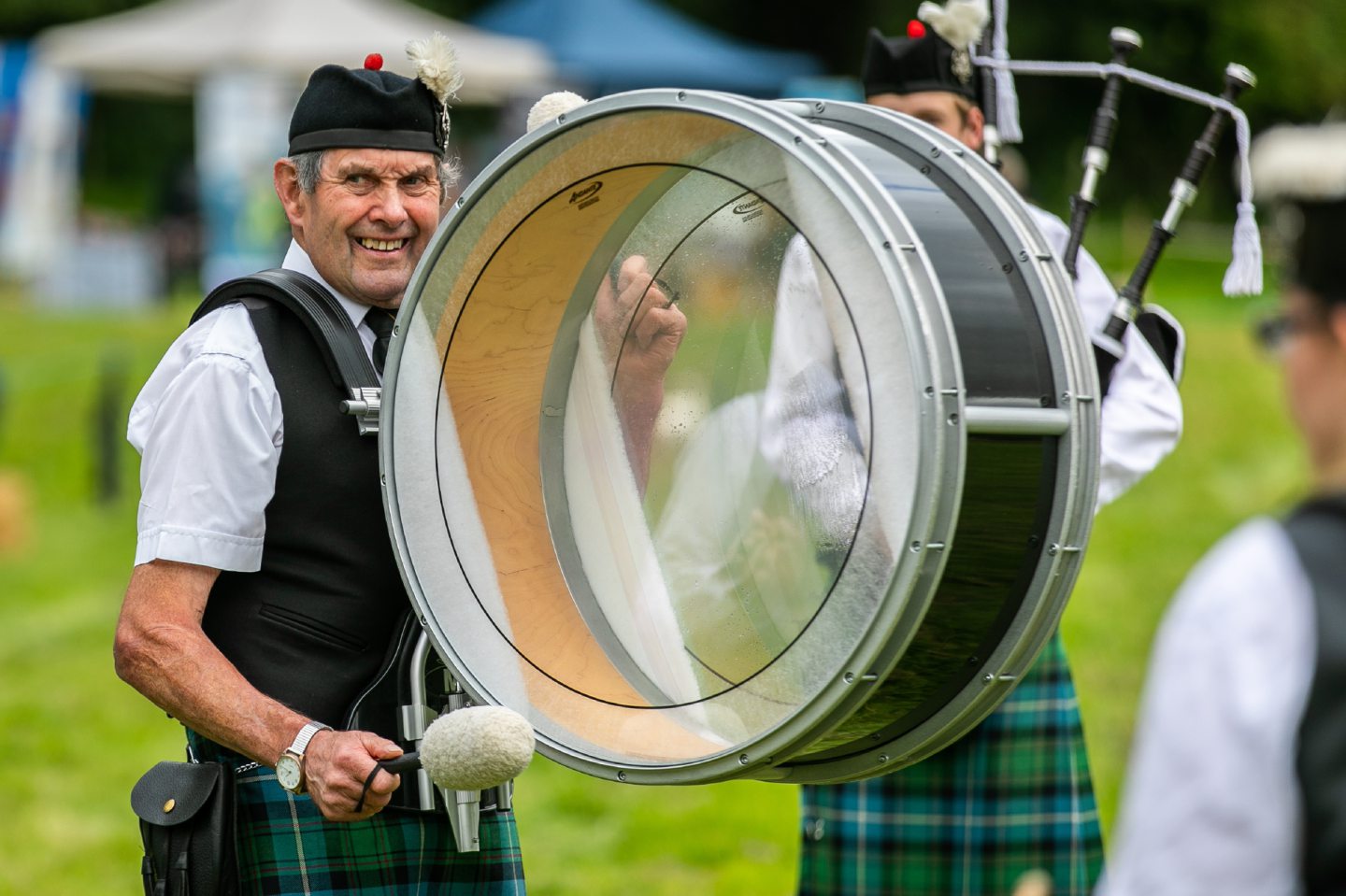 Cortachy Highland Games crowd honour late Lord Airlie