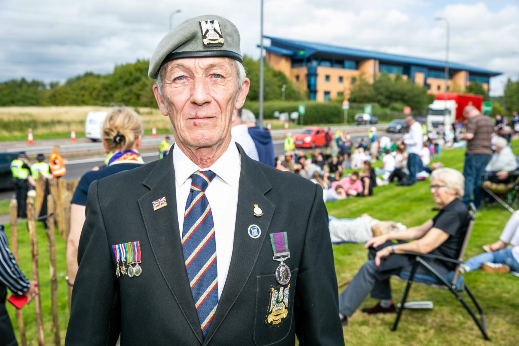 The Queen's funeral cortege on the M90, inspiring many tributes