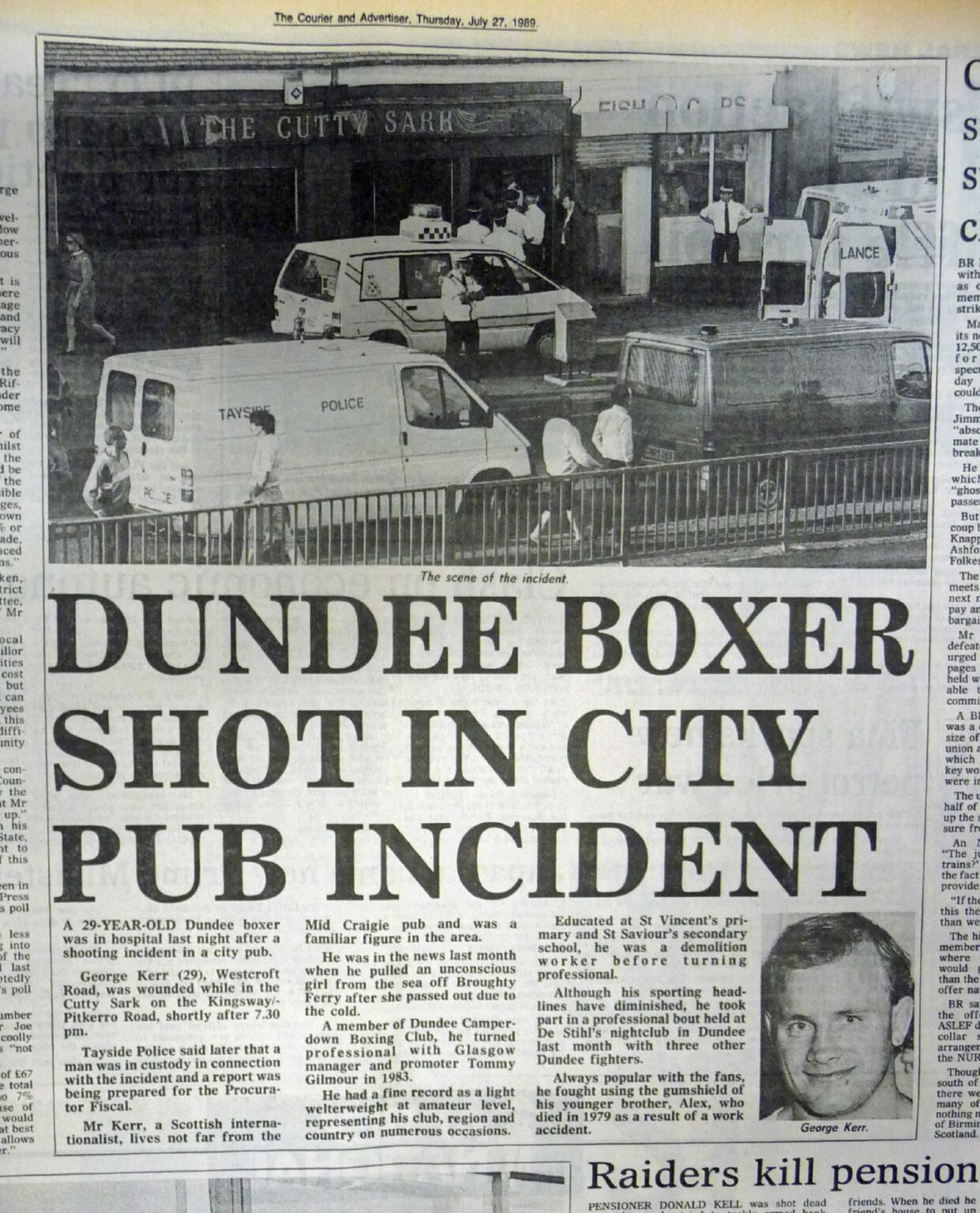 Ex-Dundee boxer George Kerr tells of XL Bully attack