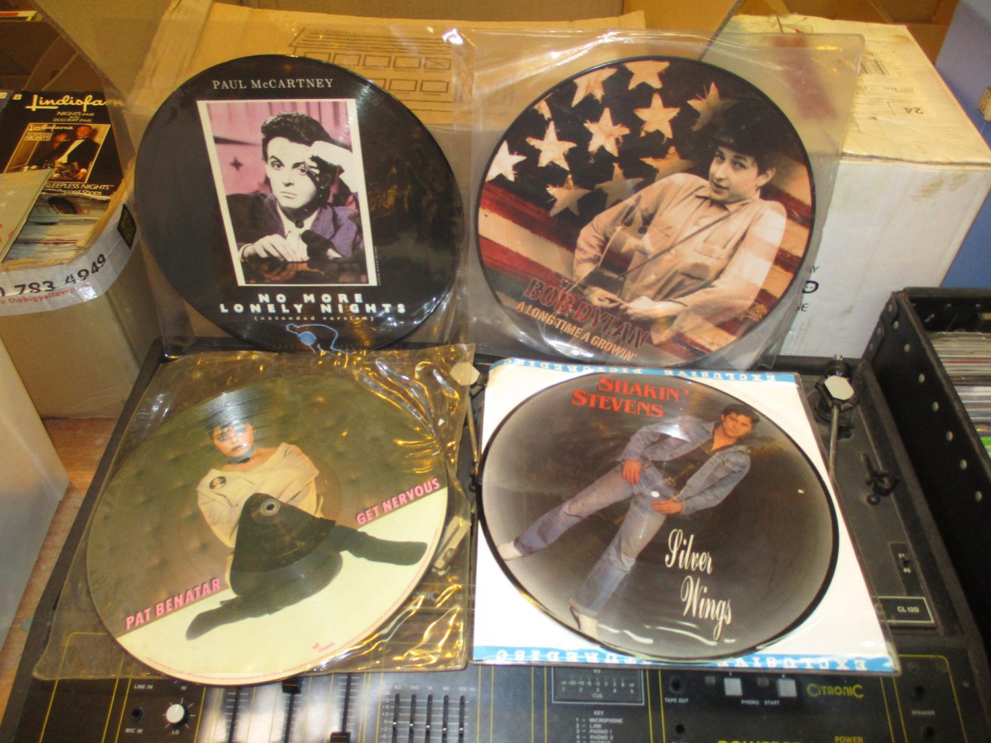Boxes of vinyl records from Groucho's Dundee going to auction