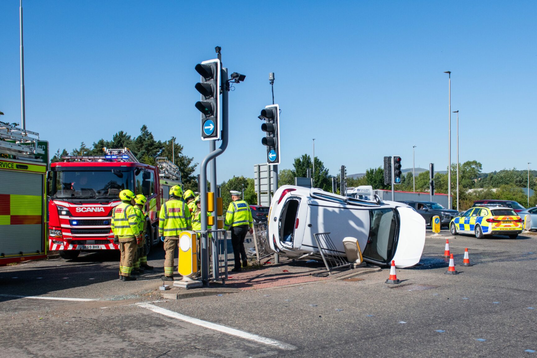 Woman reported after crash on Kingsway and Forfar Road, Dundee