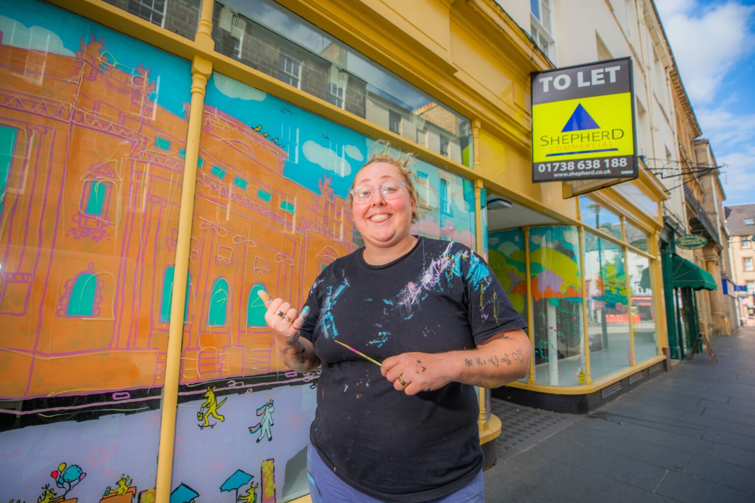 Perth's St John Street shop windows transformed by artists