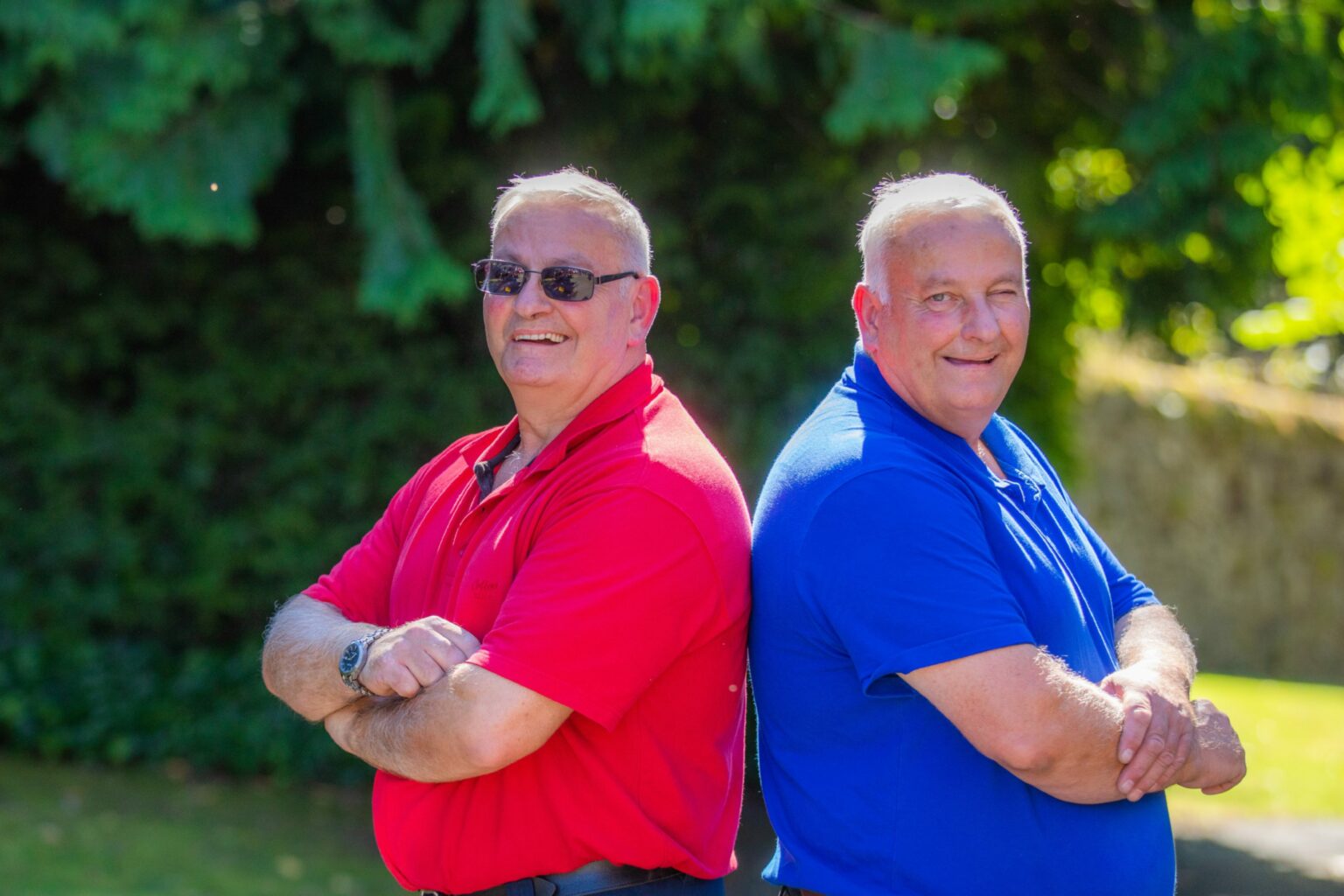 Crieff twins show off their matching vintage motorbikes