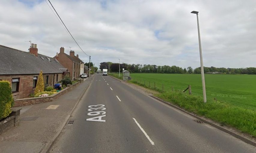 Two people taken to hospital after three-car crash near Arbroath
