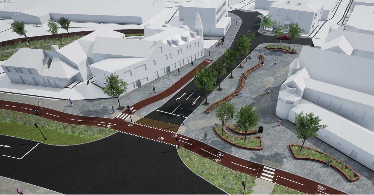 Designs reveal new-look Arbroath in £14 million active travel plan