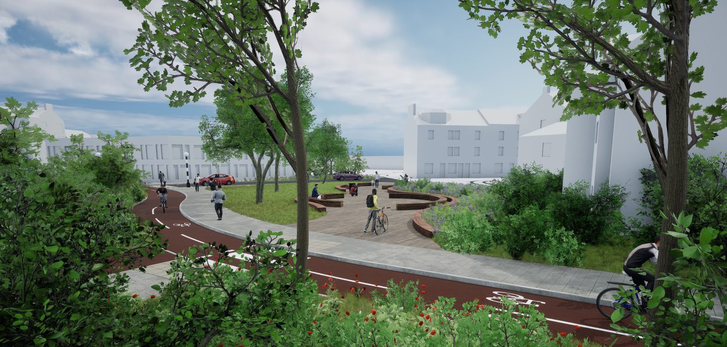 Designs reveal new-look Arbroath in £14 million active travel plan