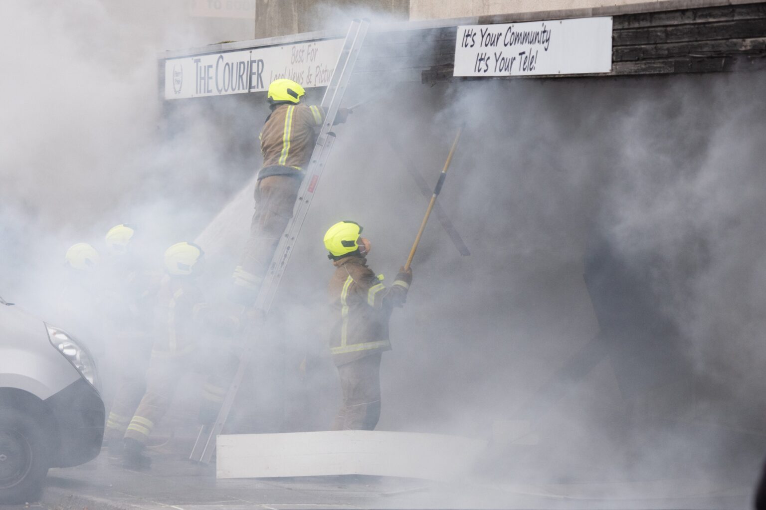 Son's tribute to 'superwoman' mum who died after Fintry shop fire