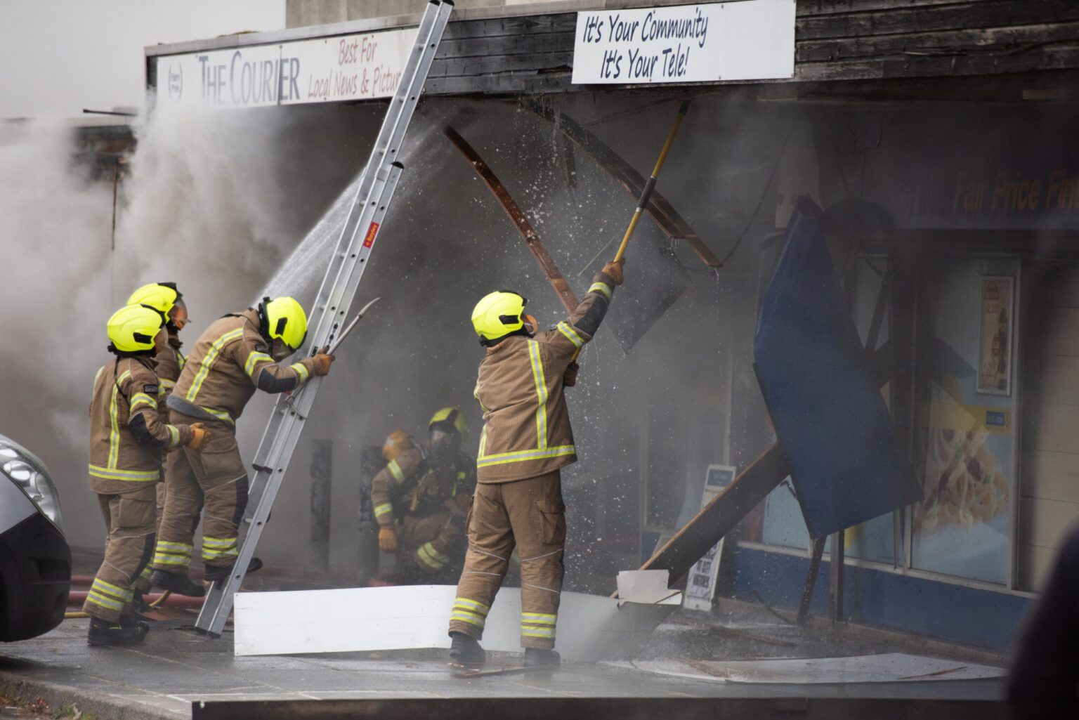 Fintry shop fire: Son of woman injured thanks Dundee locals