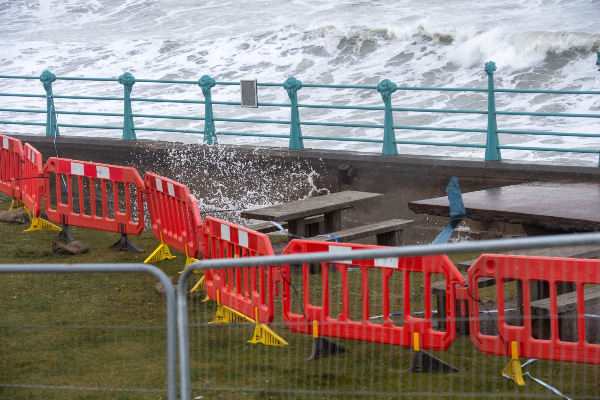 Montrose seafront and historic links hit hard by storm force weather