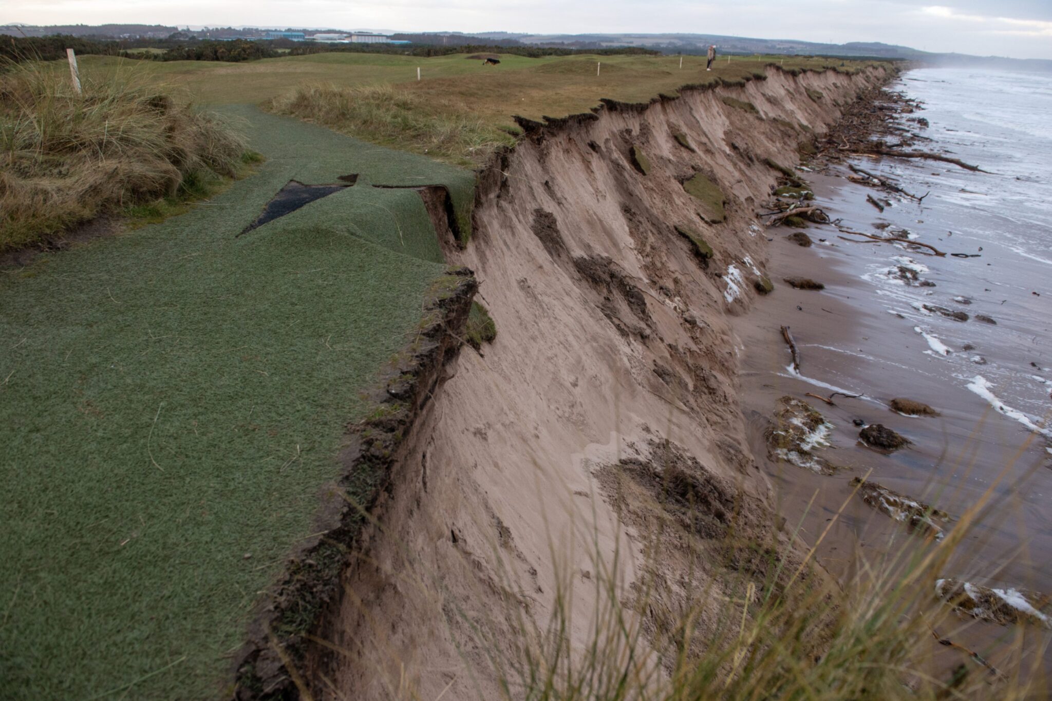 Montrose seafront and historic links hit hard by storm force weather