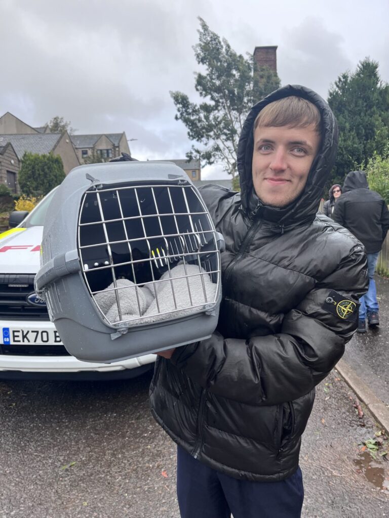 Storm Babet: Dundee family in boat rescue after flooding
