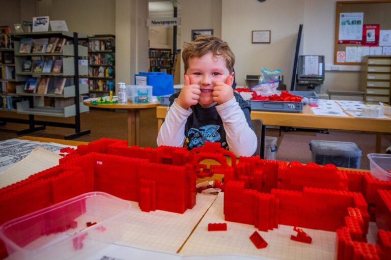 We help build Lego replica of Arbroath Abbey