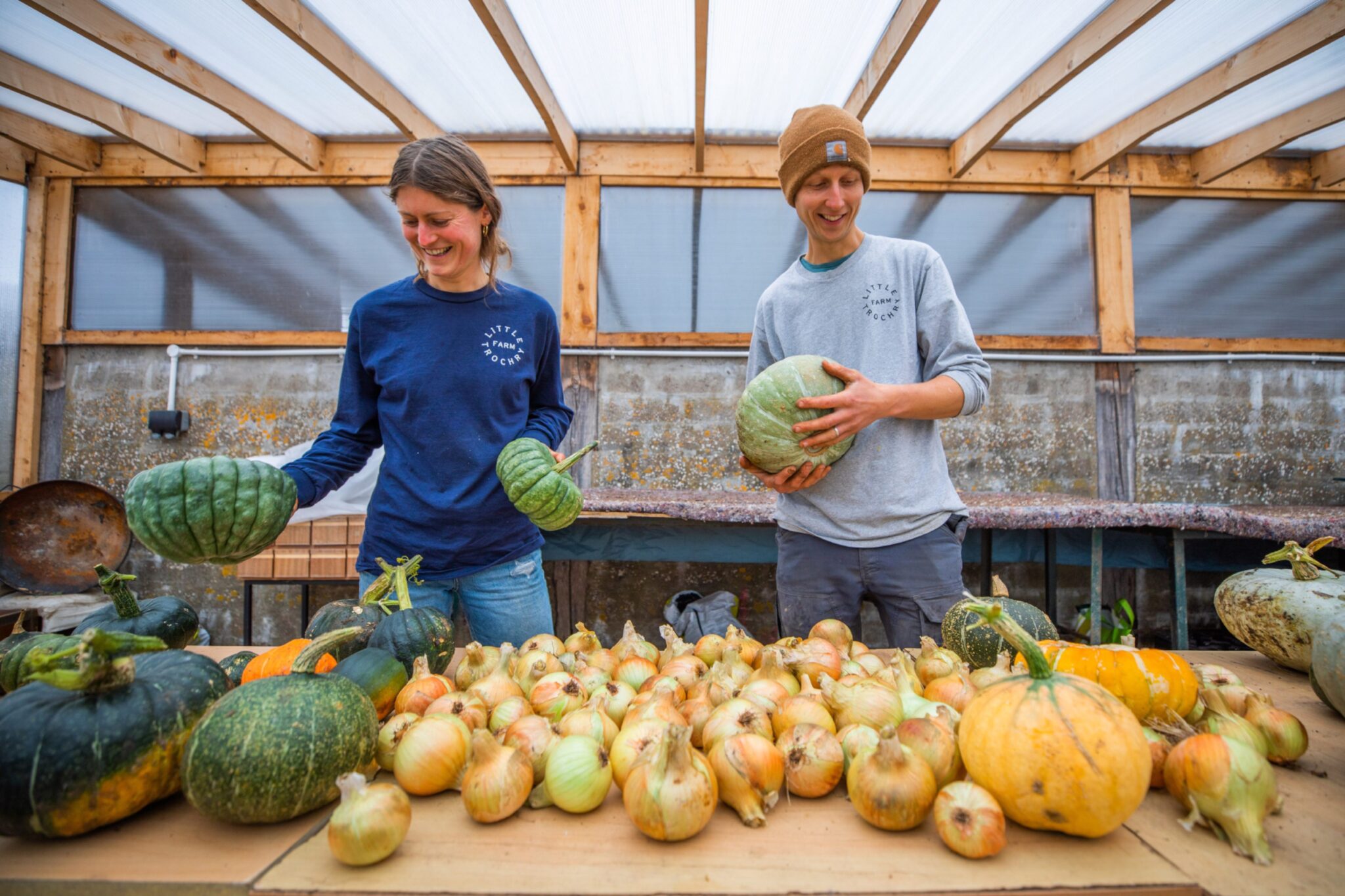 Little Trochry Farm lovebirds feed Dunkeld with organic fruit & veg
