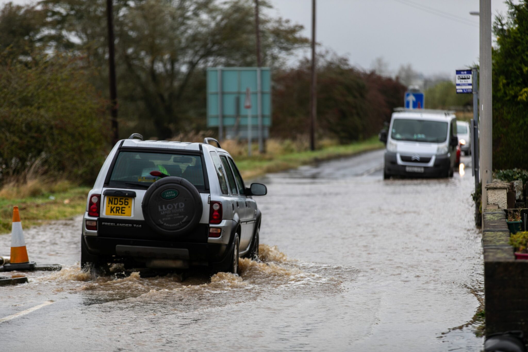 Storm Babet leaves roads in Cupar and Pitscottie under water