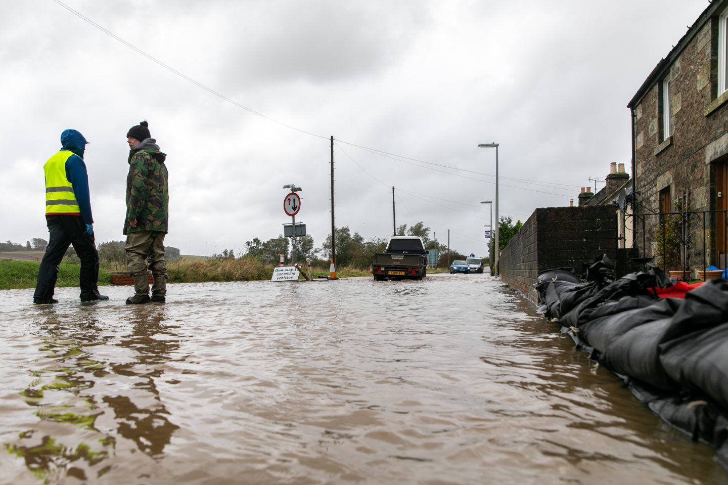 Storm Babet leaves roads in Cupar and Pitscottie under water