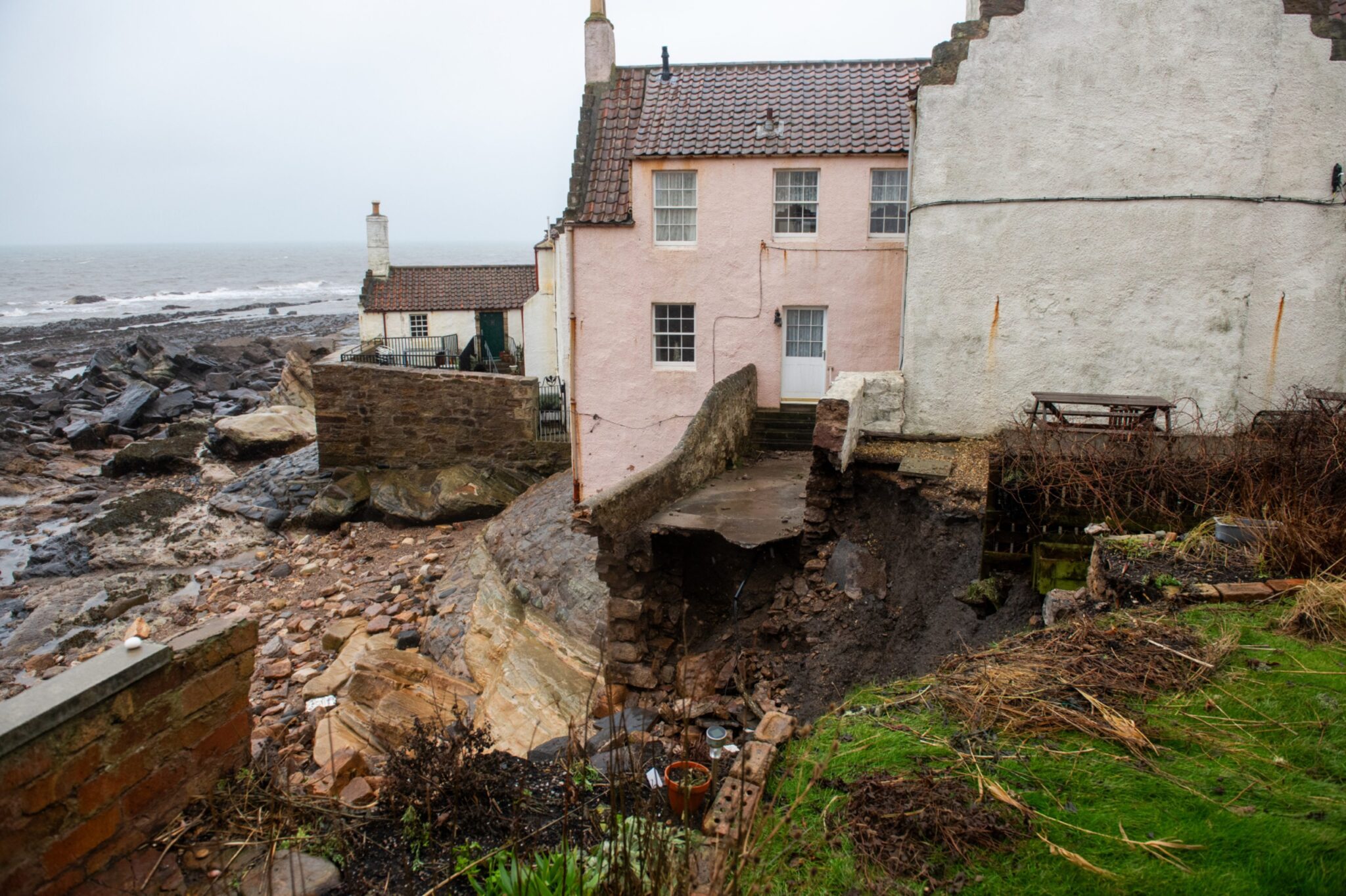 Pittenweem house losing 20cm of garden a day since Storm Babet
