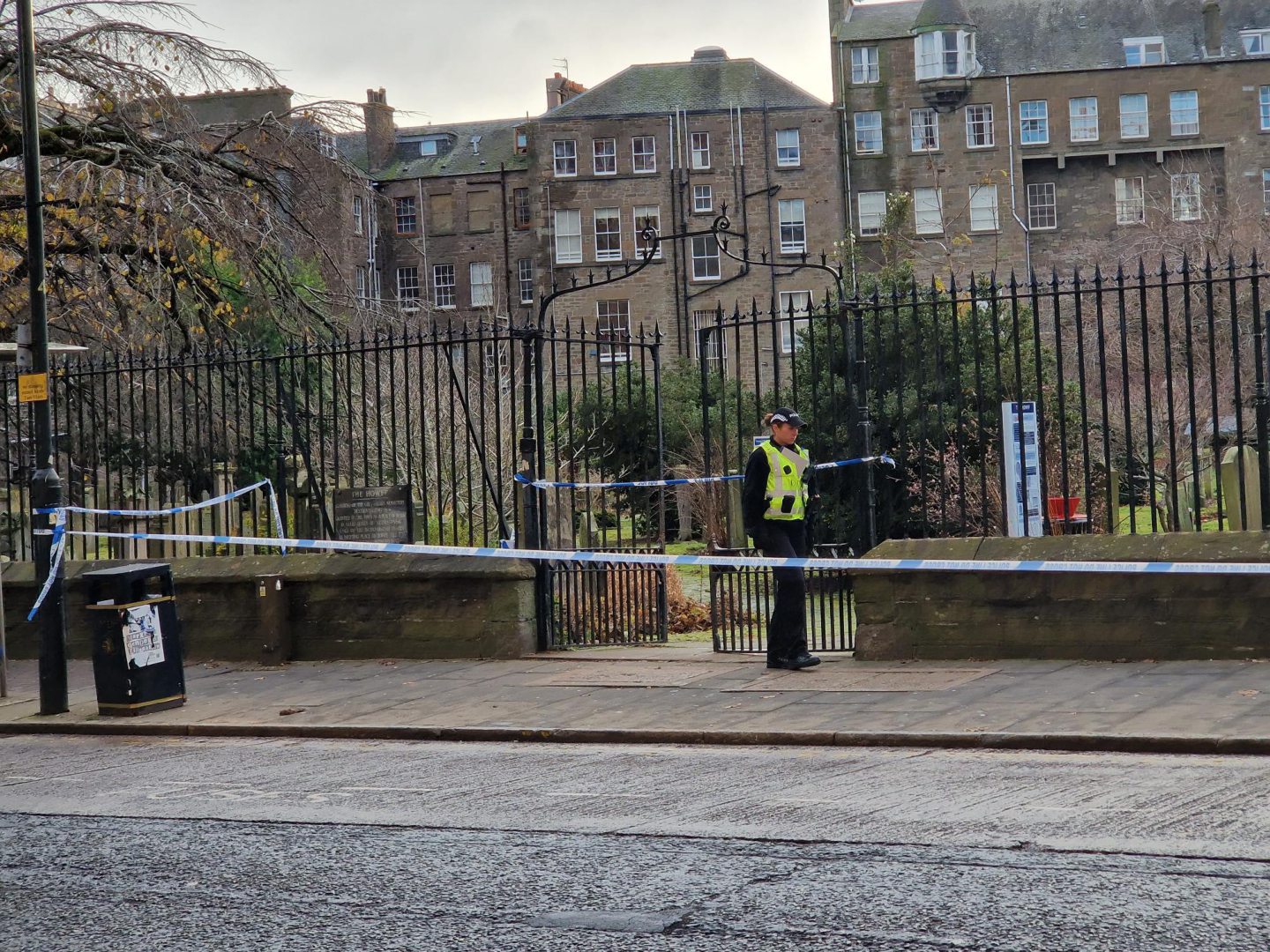 Body found at The Howff in Dundee as police probe death