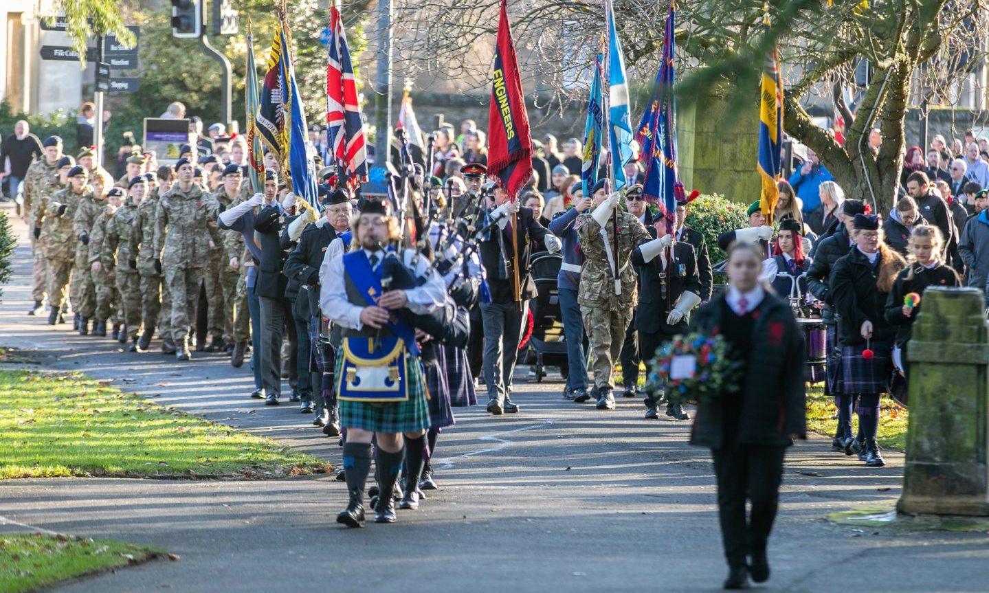 Remembrance Sunday in Fife: Pictures as hundreds fall silent